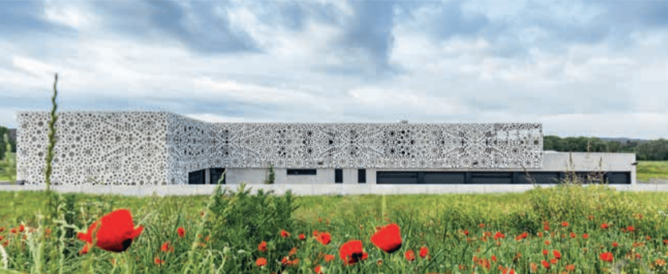 Habillage de dentellepour le siège social de l’ISSH - Soon Architectes